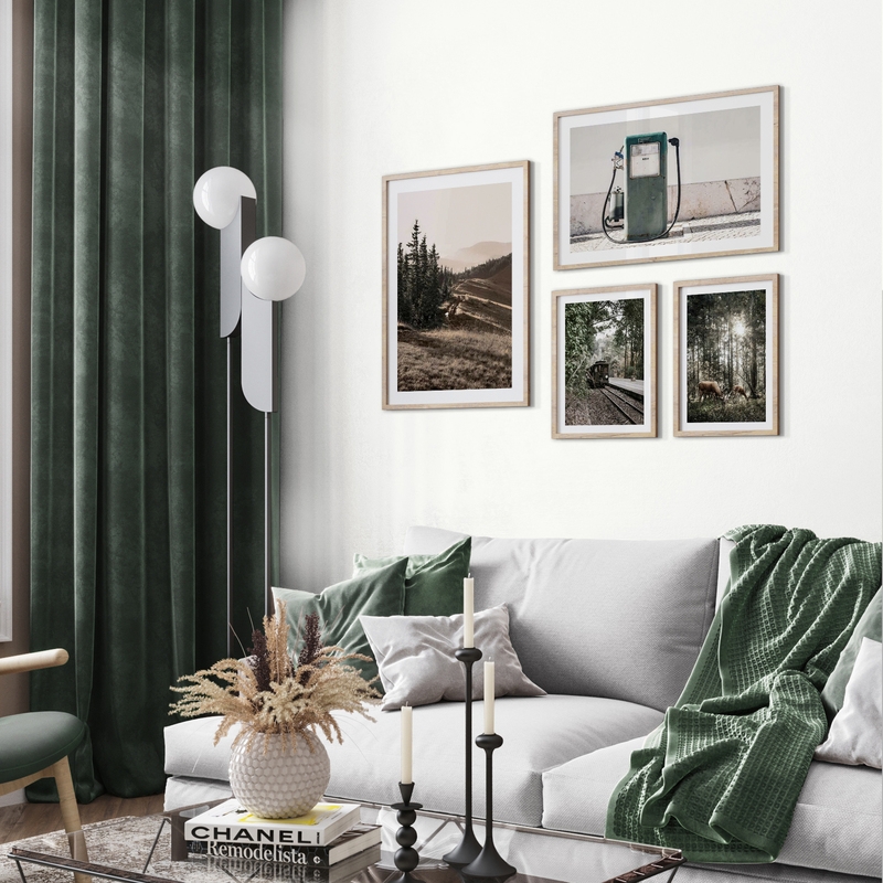 Tavelvägg Vit Vardagsrum 162 | Gallerix.se